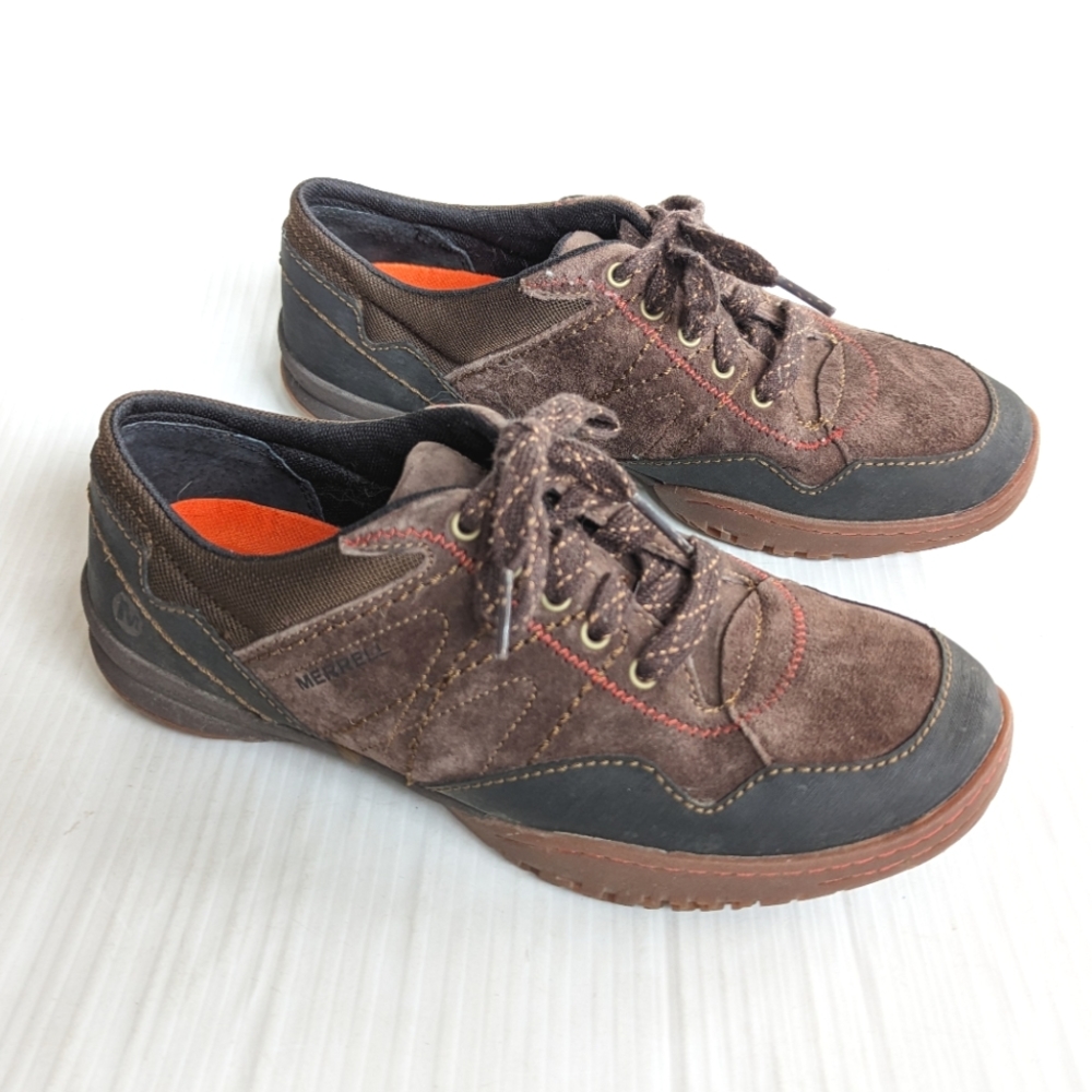 Merrell Albany Espresso Suede Leather Lace-Up Outdoor… - Gem